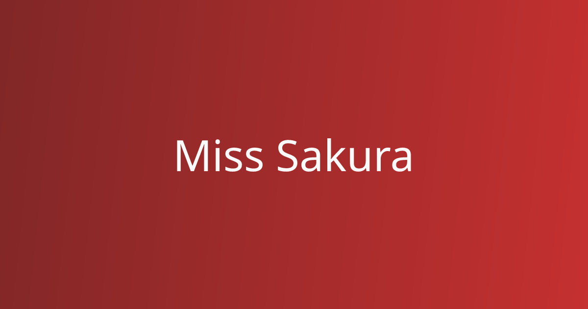 Order Authentic Japanese Online | Miss Sakura - Pickup Available